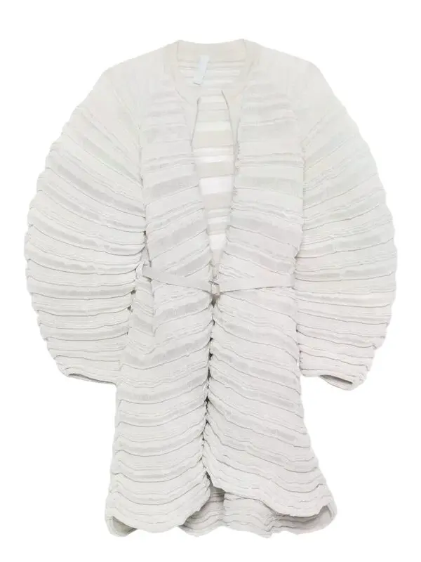 CFCL Belted Ribbed-knit Jacket - Neutrals