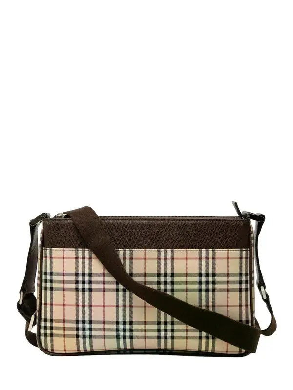 Burberry 2000-2017 House Check Canvas Crossbody Bag - Neutrals