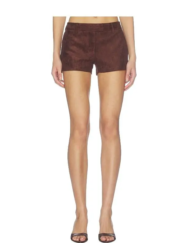 Amanda Uprichard Brooklyn Shorts In . Also - Brown