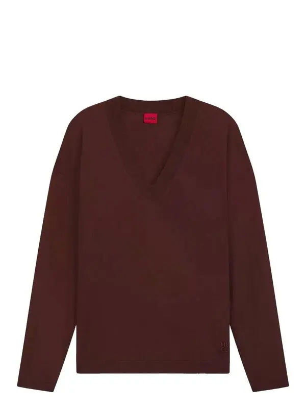 Hugo V-neck Sweater - Brown
