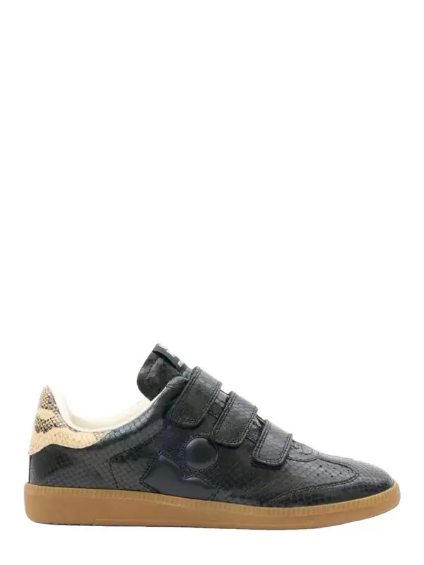 Isabel Marant Étoile Beth Python-embossed Sneakers - Black