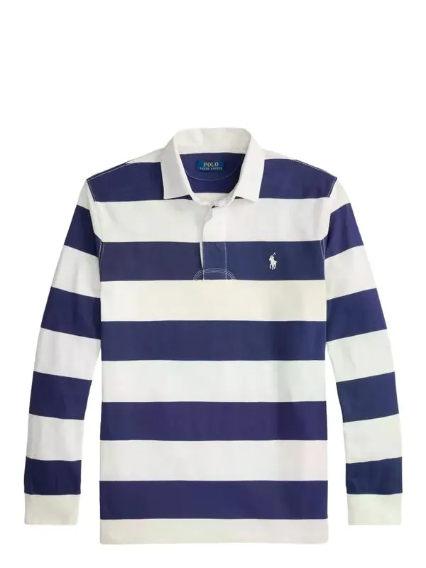 Polo Ralph Lauren Rugby Striped Polo Shirt - Blue