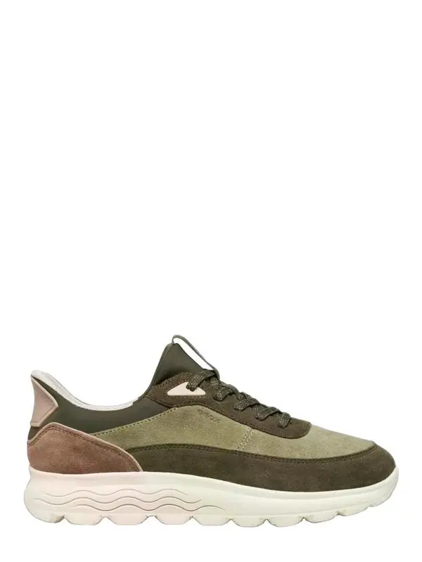 Geox Spherica Panelled Sneakers - Green