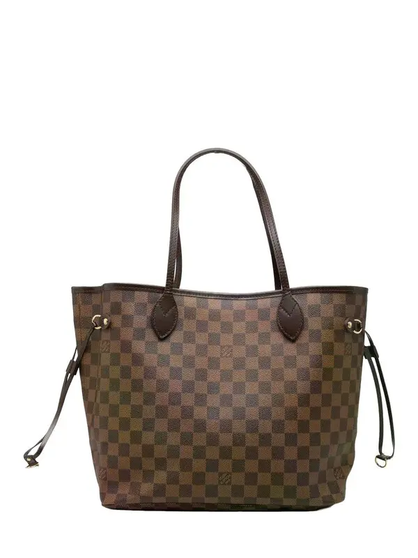 LOUIS VUITTON 2009 Damier Ebene Neverfull Mm Tote Bag - Brown