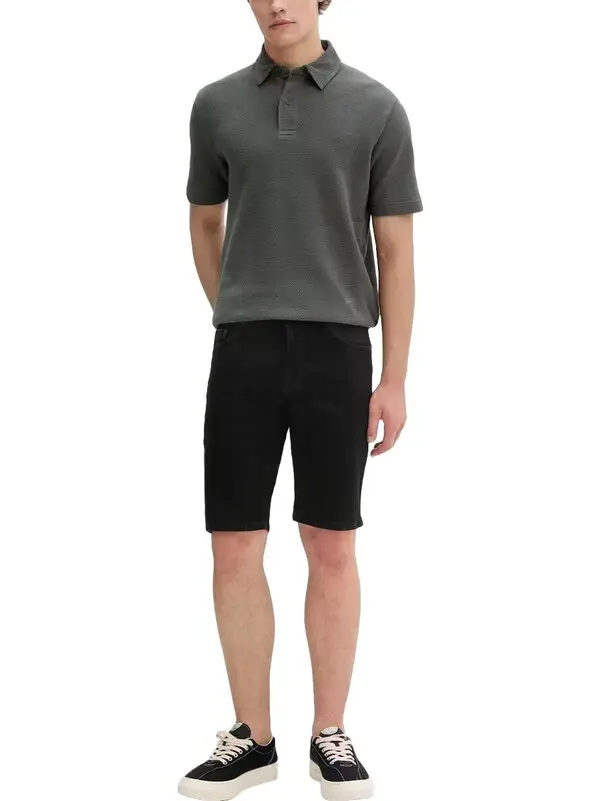 Marc O'polo Logo-patch Denim Shorts - Black