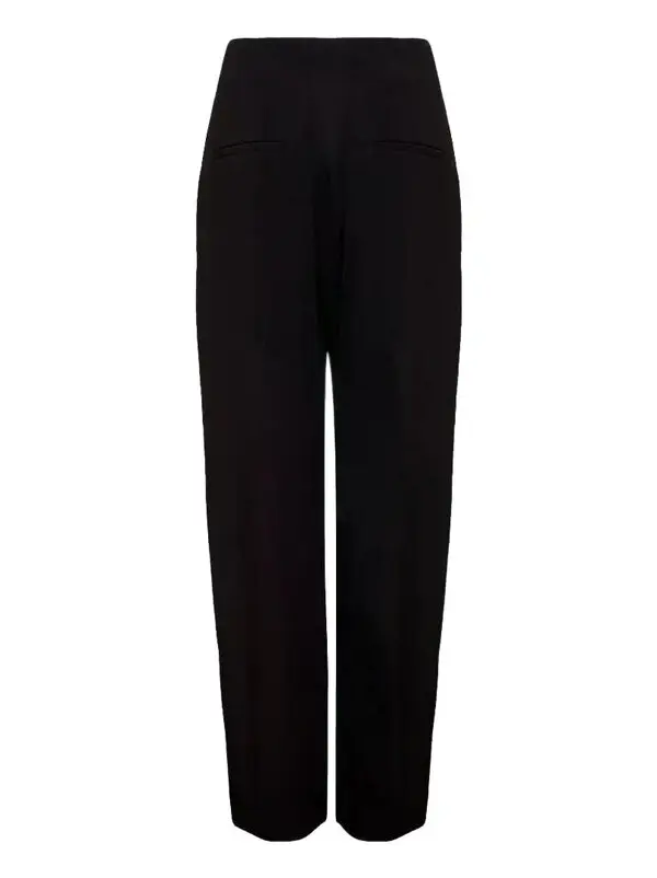 Veronica Beard Kenneth Pleated High-waisted Pants - Black