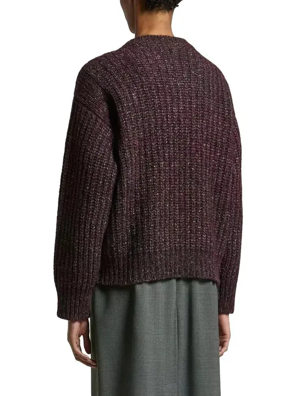 Peserico Chunky-knit Crew-neck Sweater - Red