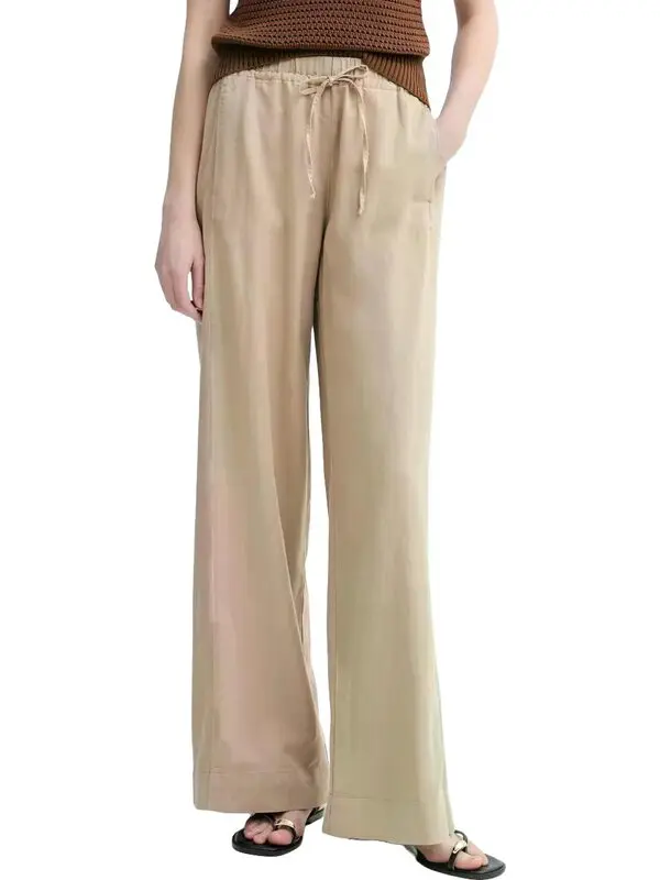 Marc O'polo Drawstring Wide-leg Trousers - Neutrals