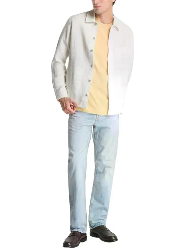 Samsøe Samsøe Sadamon Gc Textured Chest-pocket Overshirt - Neutrals