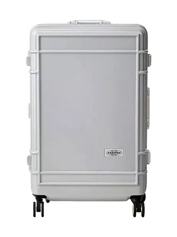 EASTPAK Large Resist'r Case Logo-patch Hardshell Suitcase - Silver