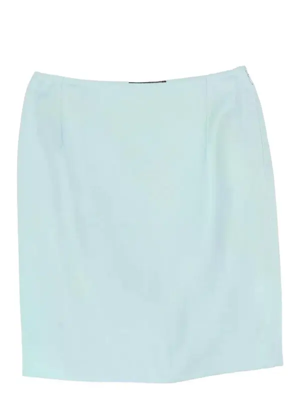 Versace 2000s Darted Mini Skirt - Blue