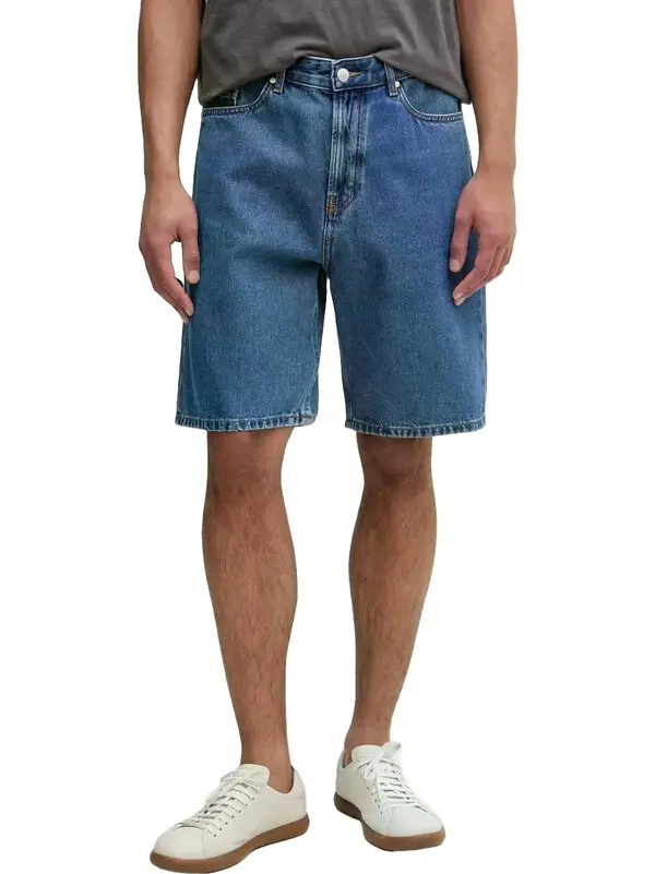 Marc O'polo Logo-patch Denim Shorts - Blue