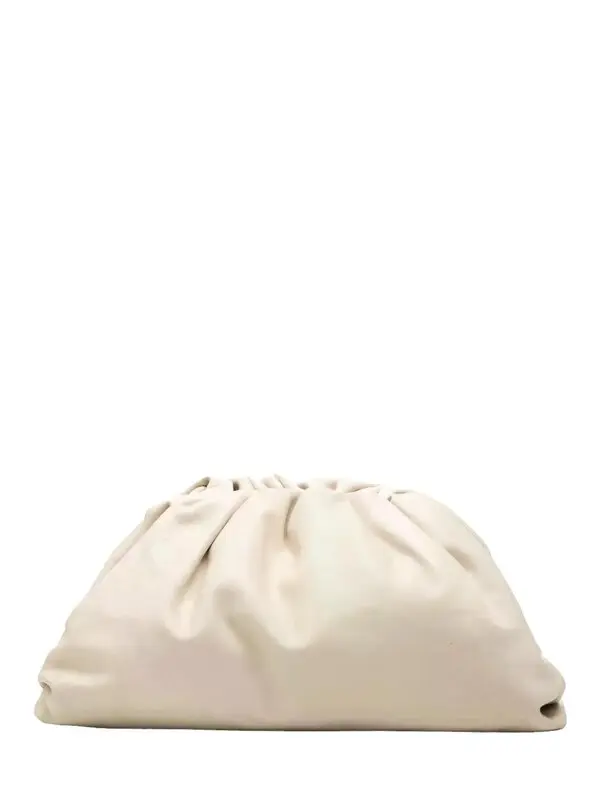 Bottega Veneta 2012-2026 Lambskin The Pouch Clutch Bag - White