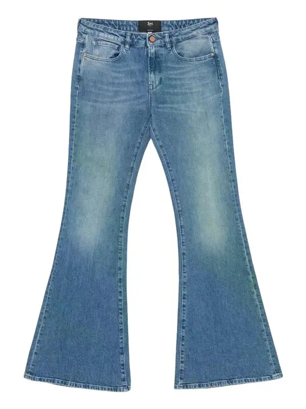 3x1 Faded Flared Jeans - Blue