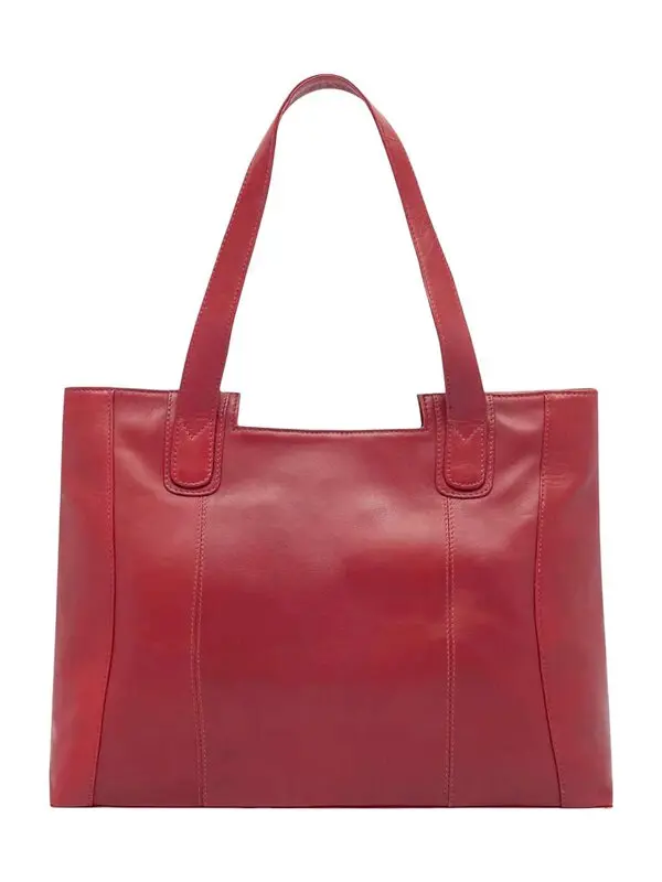 LLOYD BAKER Almora Leather Tote Bag - Red