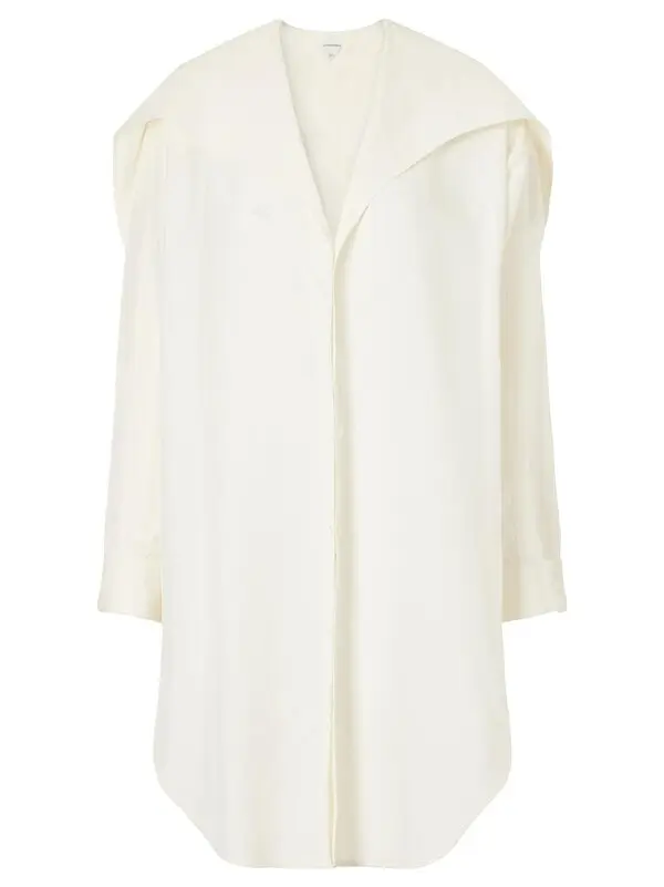 Bottega Veneta Silk Mini Dress - Neutrals
