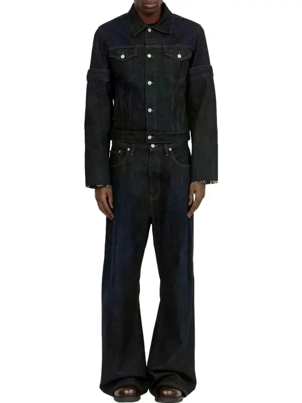 MAISON MARGIELA Flipped-sleeve Denim Jacket - Blue