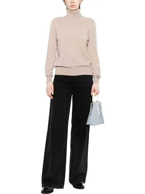 N.peal Luna Roll-neck Top - Neutrals