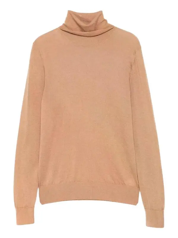 N.peal Margot Roll-neck Top - Neutrals