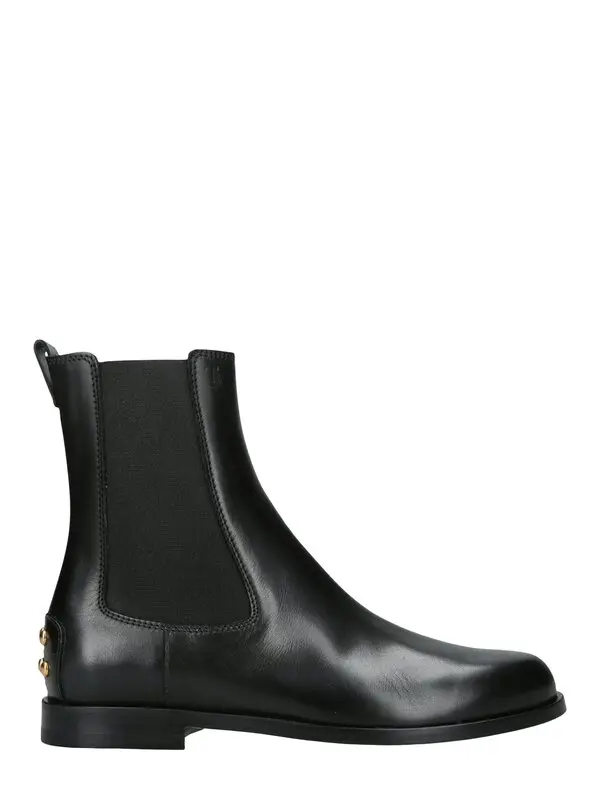 TOD'S Leather Chelsea Boots - Black