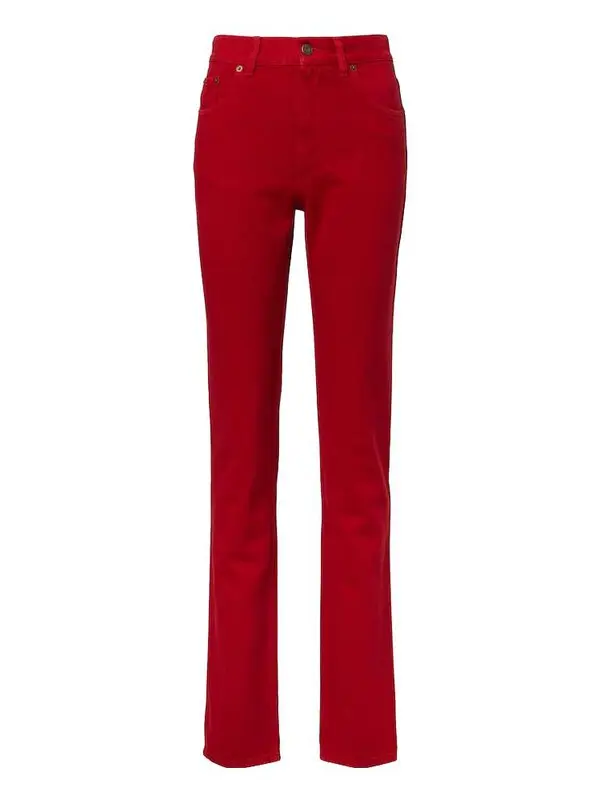 Chloé High-rise Slim Jeans - Red