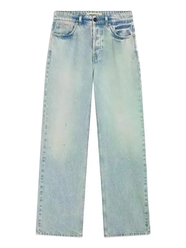 SEMICOUTURE Delma Paint-splatter Jeans - Blue