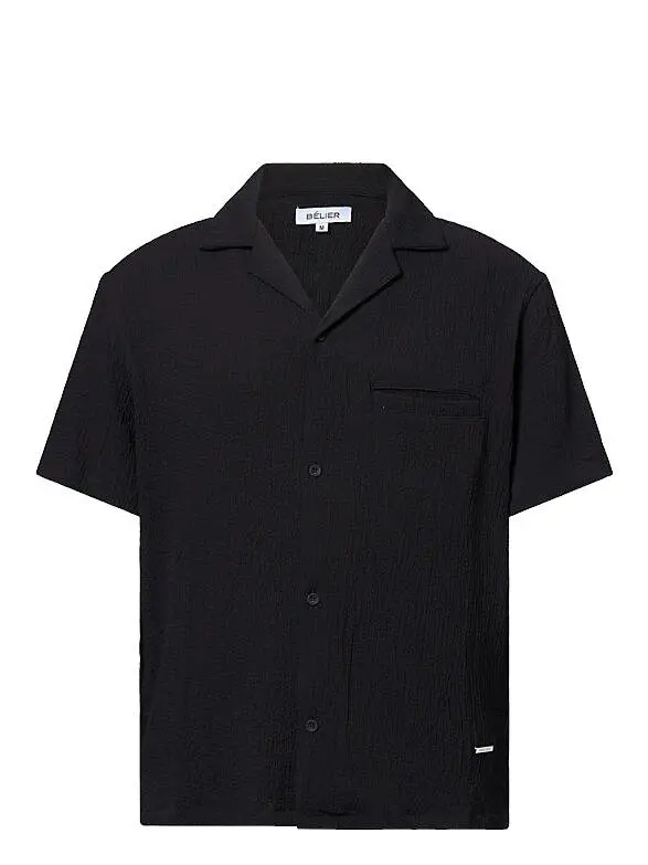 BELIER Hassan Seersucker Shirt - Black