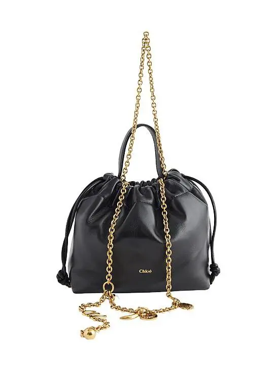 Chloé Icons Mini Leather Shoulder Bag - Black
