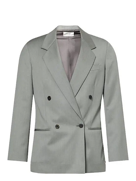 THE ROW Yani Double-breasted Wool Blazer - Light Tailorin