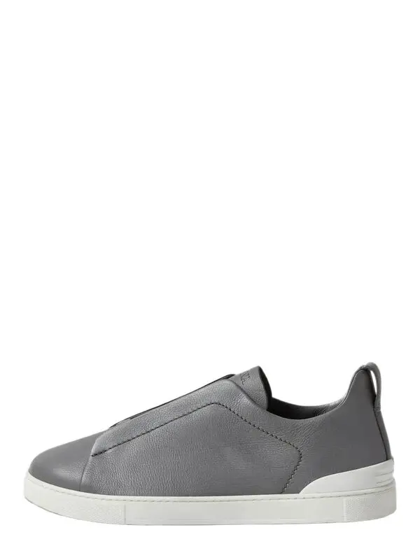 Zegna Mélange Triple Stitch™ Secondskin Sneakers - Grey