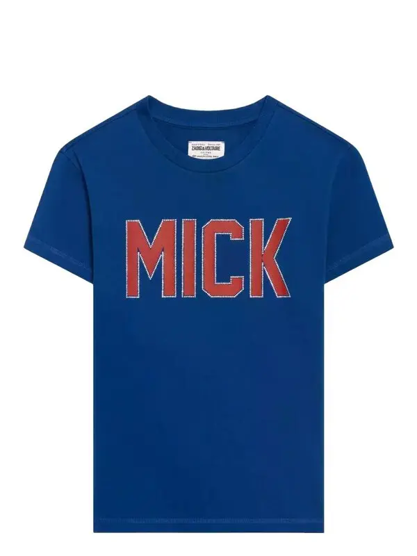 Zadig&Voltaire Mick Strass-embellished T-shirt - Blue