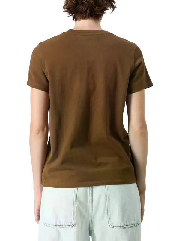 American Vintage Ykobow Logo-print T-shirt - Brown