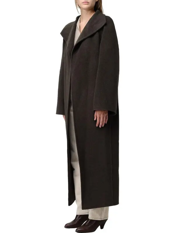 Khaite Relaxed-fit Long Wool Robe Coat - Green