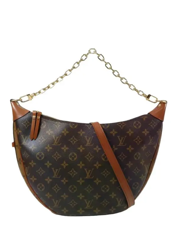 LOUIS VUITTON Monogram Reverse Loop Shoulder Bag - Brown