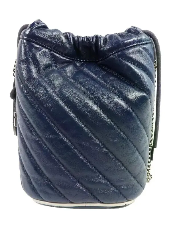Gucci Mini Gg Marmont Bucket Bag - Blue