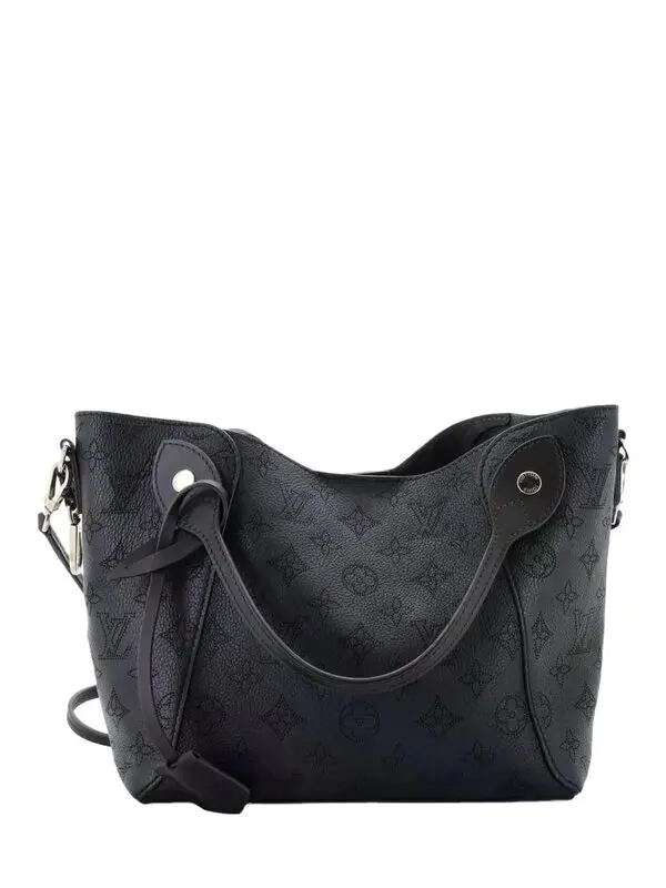 LOUIS VUITTON Hina Handbag Mahina Leather Pm Shoulder Bag - Black