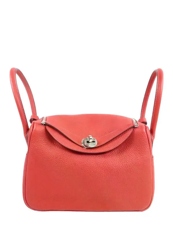 Hermès Lindy 26 Leather Tote Bag - Red