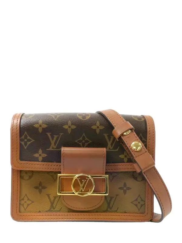LOUIS VUITTON Mini Dauphine Cross Body Bag - Brown