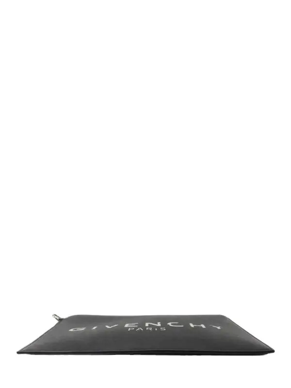 Givenchy Logo-print Leather Clutch Bag - Black