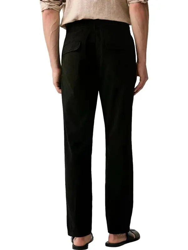 LINDBERGH Drawstring Elasticated-waist Trousers - Black
