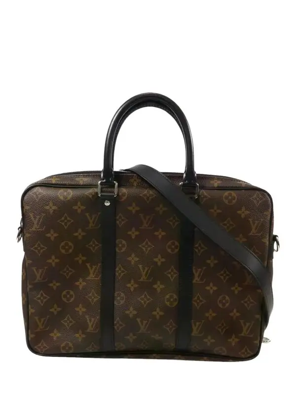 LOUIS VUITTON Pm Voyage Monogram Briefcase - Brown