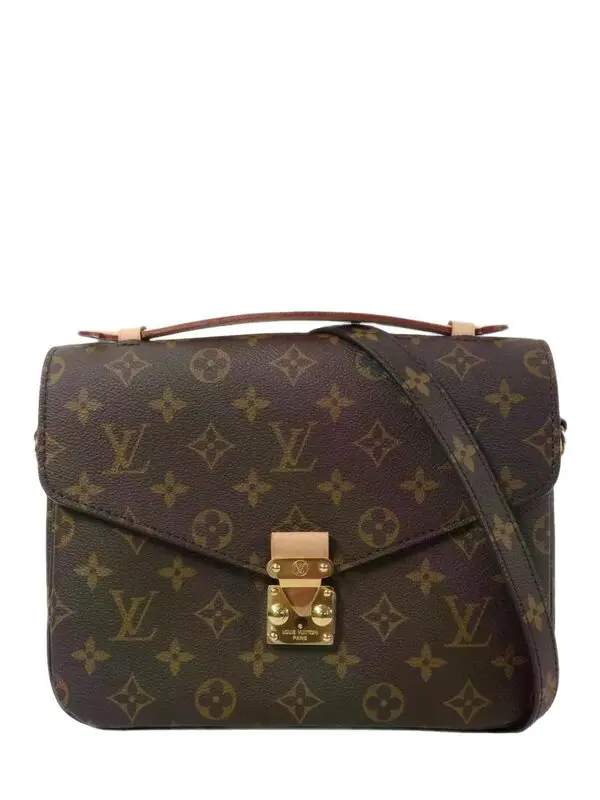 LOUIS VUITTON Mm Pochette Metis Tote Bag - Brown