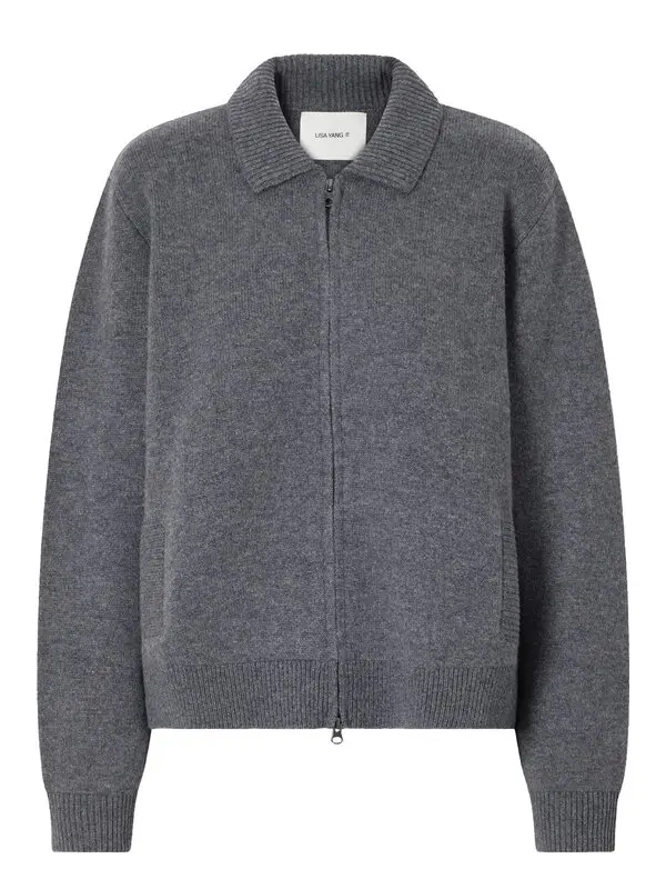 LISA YANG Aleya Cashmere Cardigan - Gray