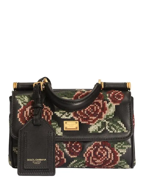 Dolce & Gabbana Mini My Sicily Handbag With Fine Stitch Embroidery Collection - Multicolor