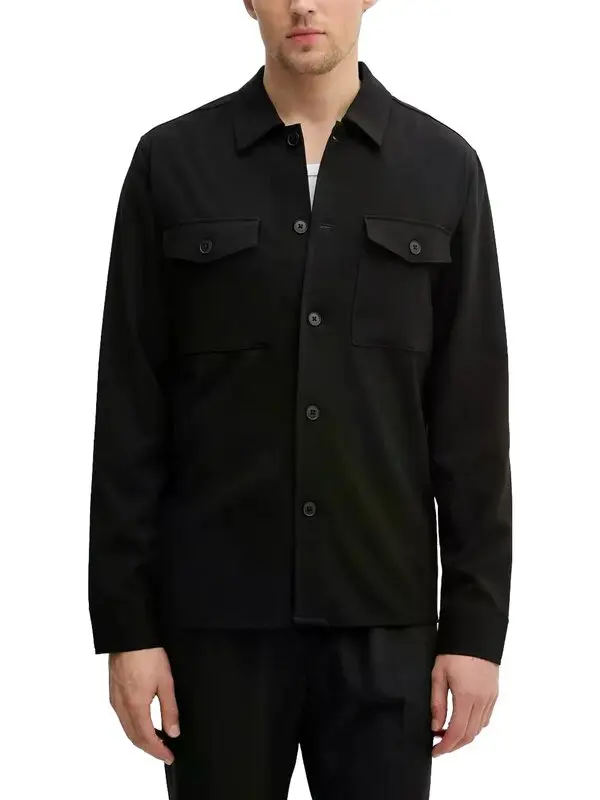 LINDBERGH Flap-pocket Shirt - Black