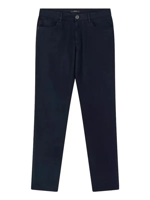 Boggi Milano Jeans In Stretch Cotton Tencel - Blue