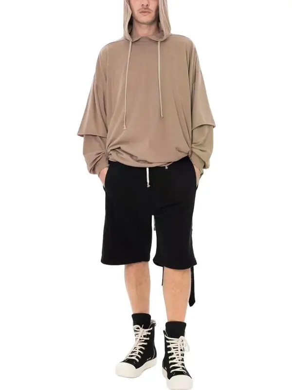 Rick Owens Tommy Hustler Layered Hoodie - Neutrals