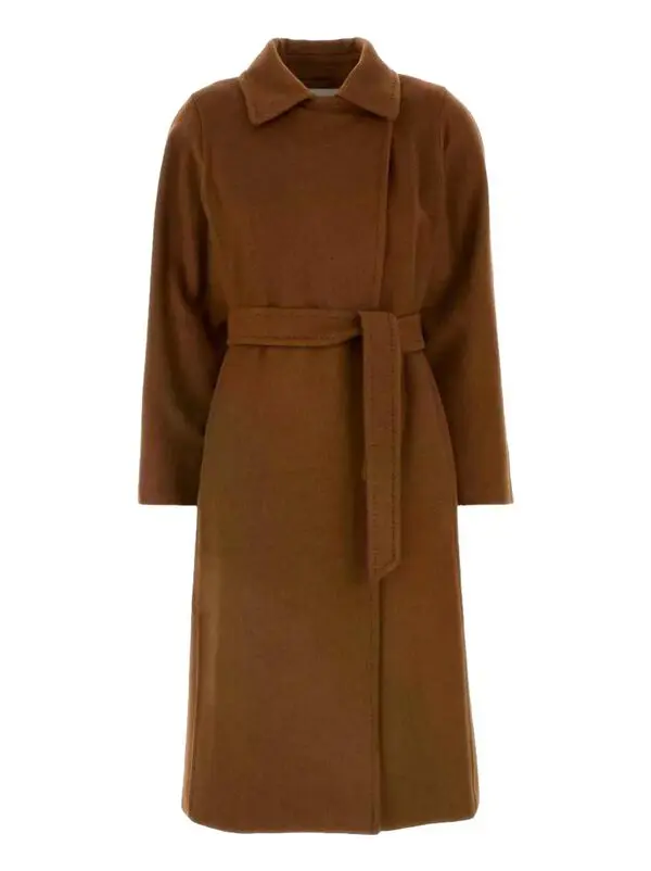 Max Mara Manuela Belted Camel Hair Coat - Brown