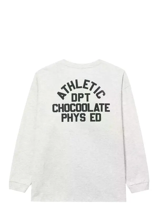 CHOCOOLATE Logo-print Long-sleeve T-shirt - Grey