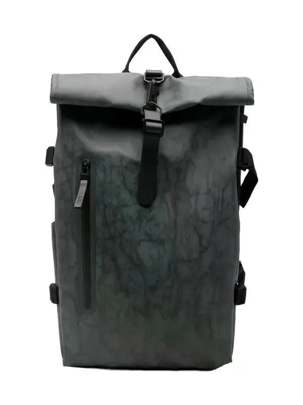 Rains Roll-top Buckle Backpack - Grey